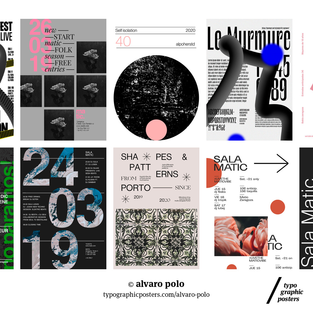 Alvaro Polo - typo/graphic posters