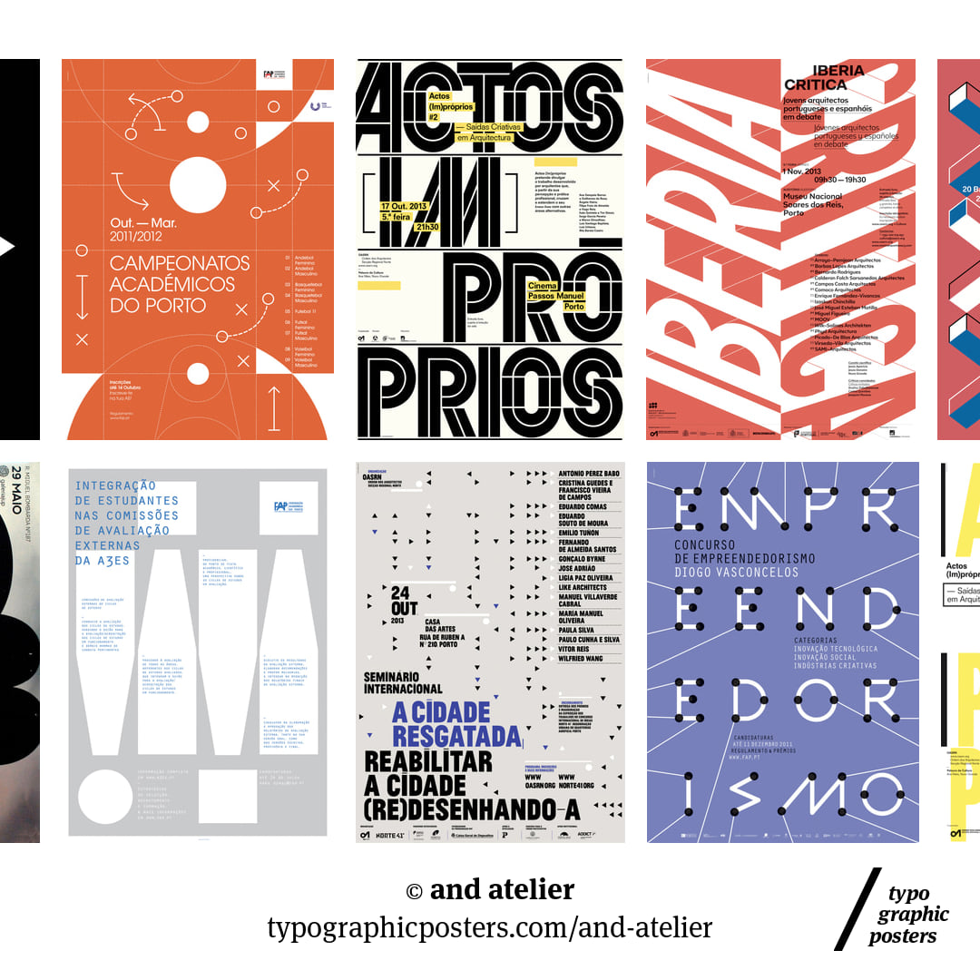 and atelier - typo/graphic posters