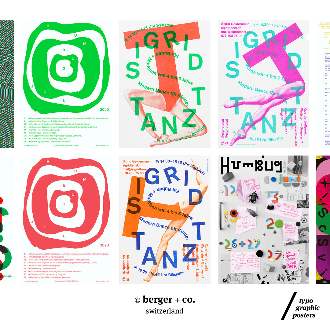 berger + Co. - typo/graphic posters