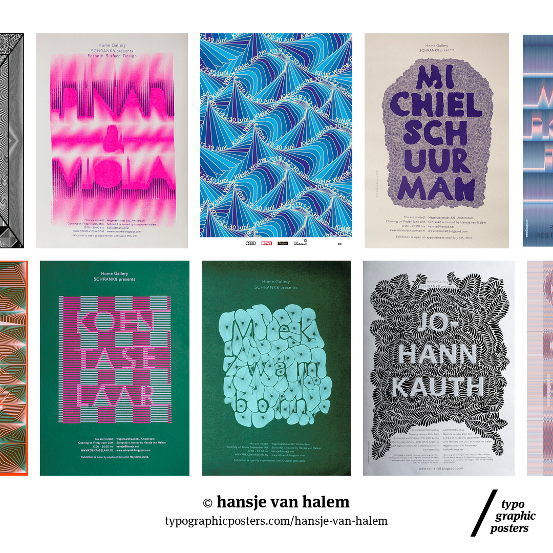 hansje van halem - typo/graphic posters