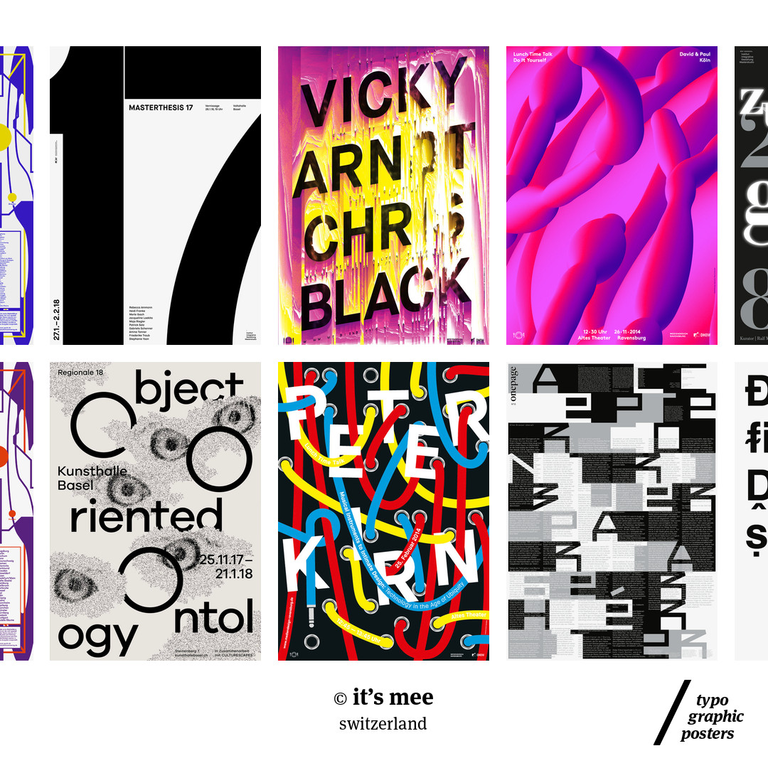 it’s mee - typo/graphic posters