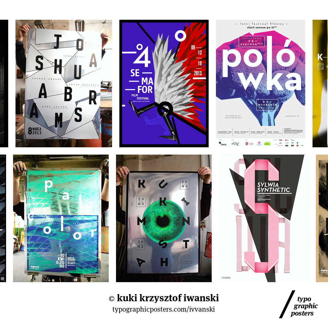 Kuki Krzysztof Iwanski - typo/graphic posters