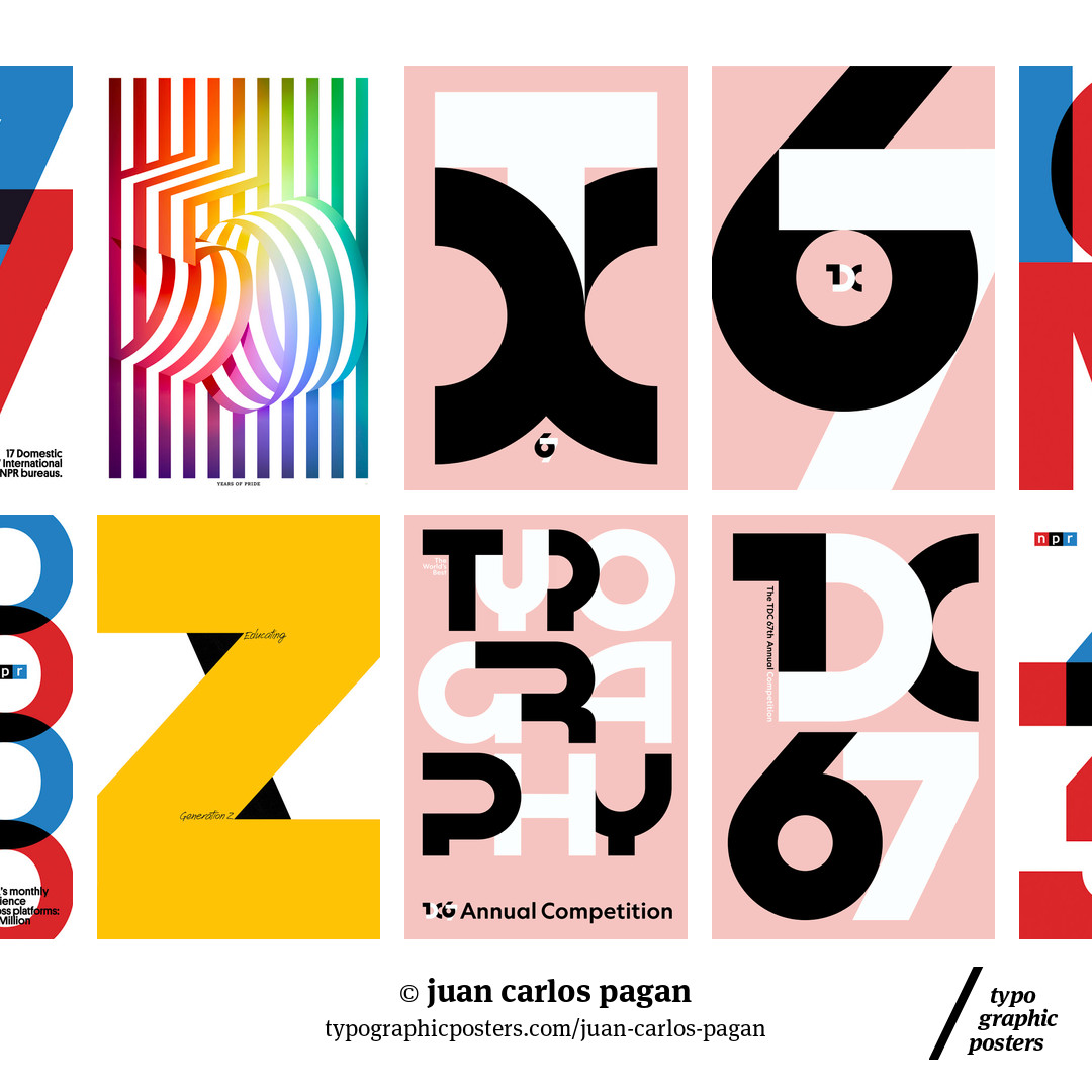 juan carlos pagan - typo/graphic posters