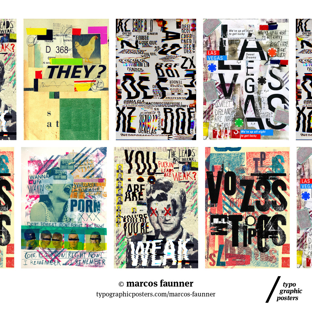 marcos faunner - typo/graphic posters