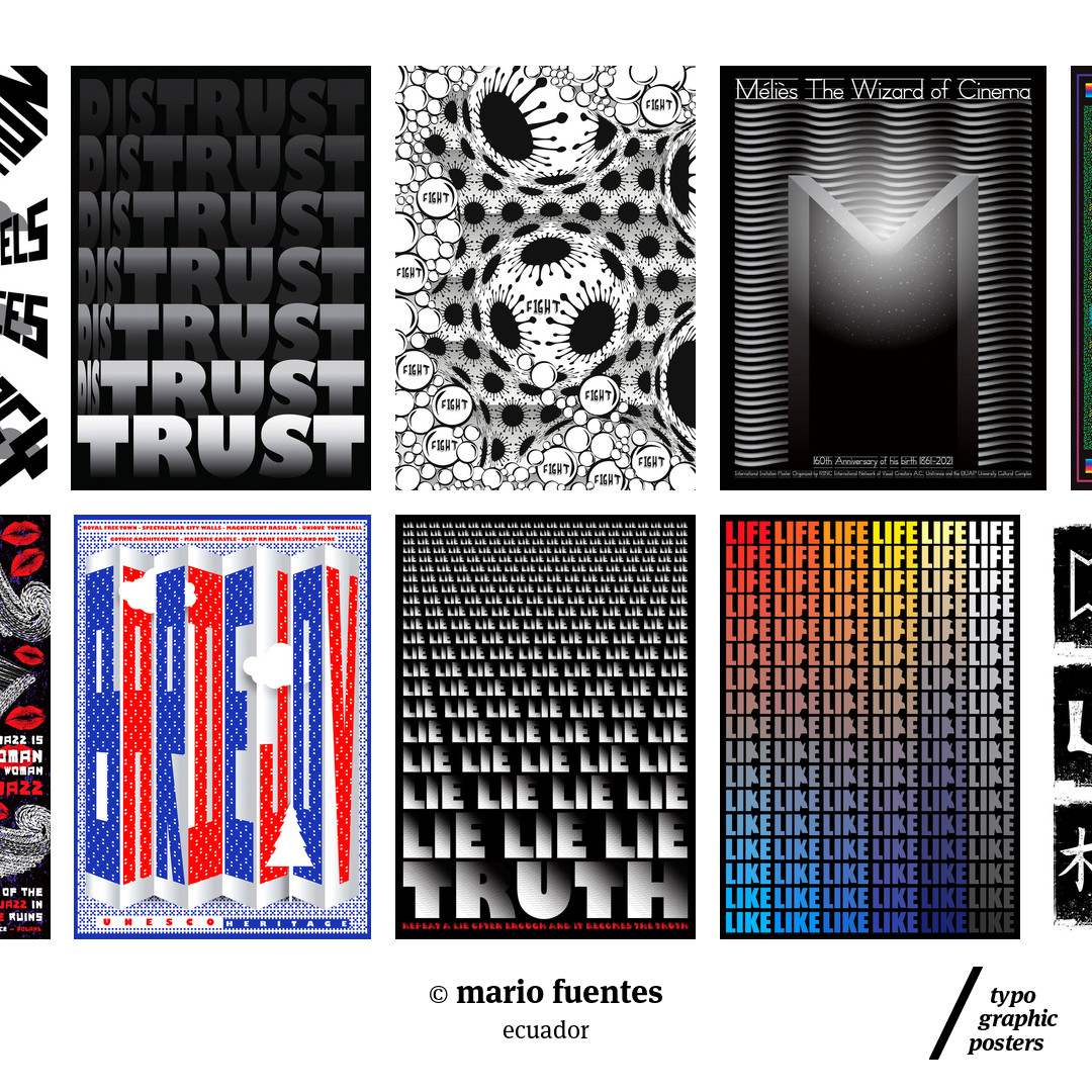 MARIO FUENTES - typo/graphic posters