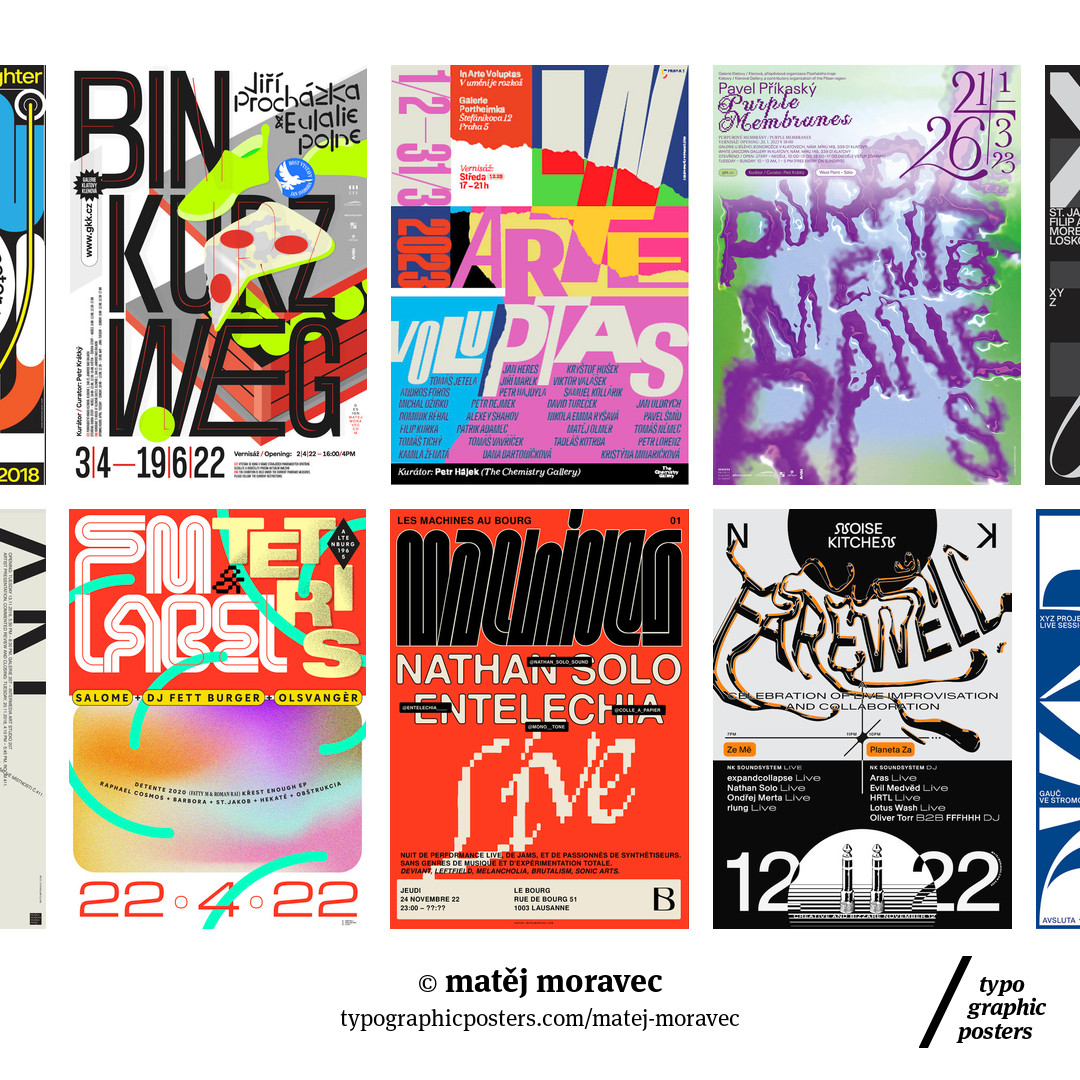 Matěj Moravec - typo/graphic posters