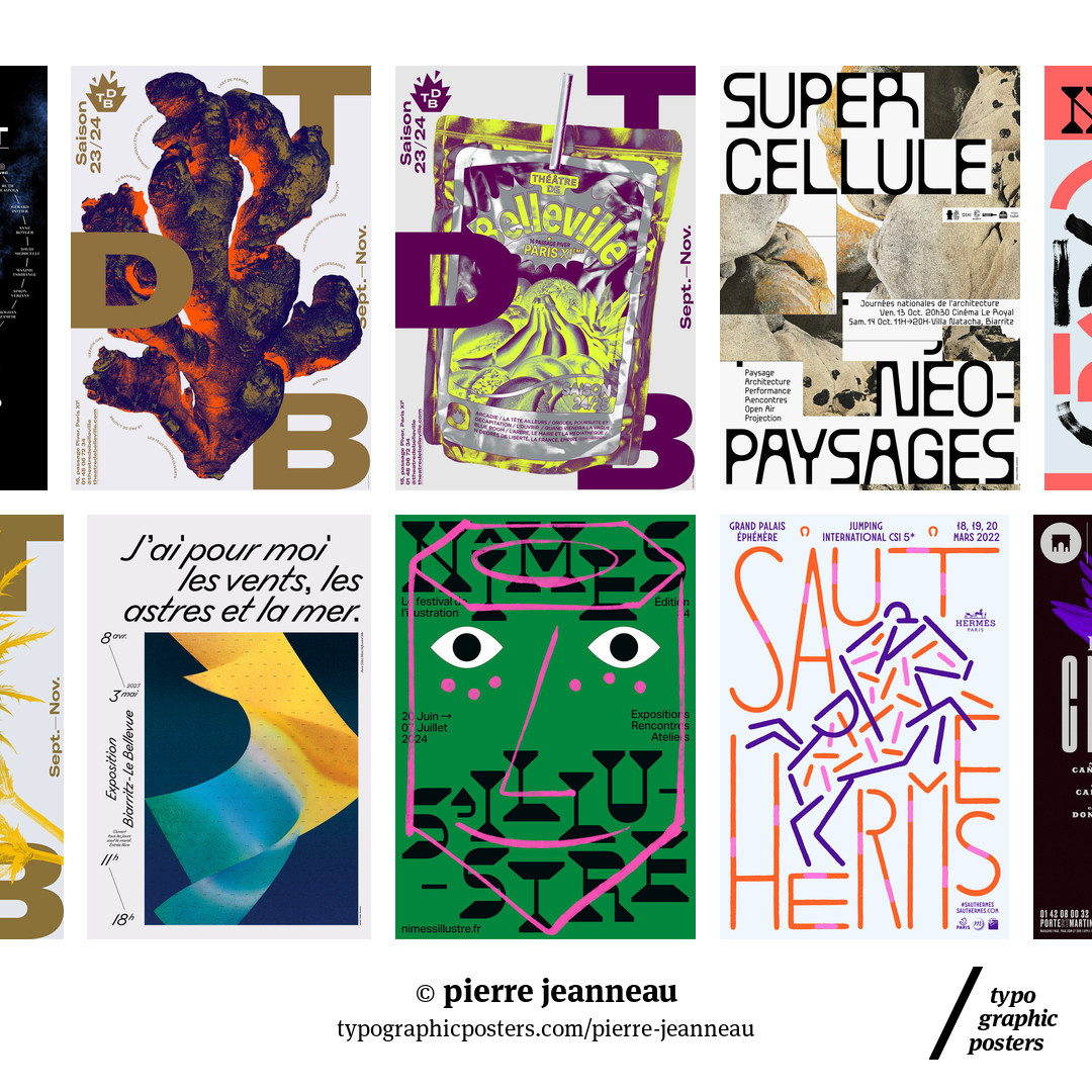 Pierre Jeanneau - typo/graphic posters