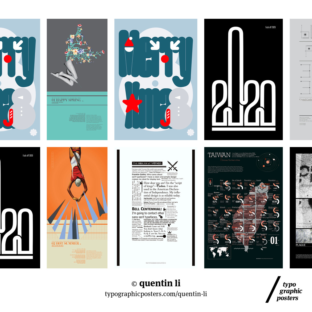 Quentin Li - typo/graphic posters