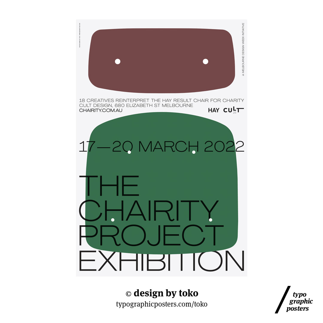 “Optimisme”, 2021, by Design by Toko - typo/graphic posters