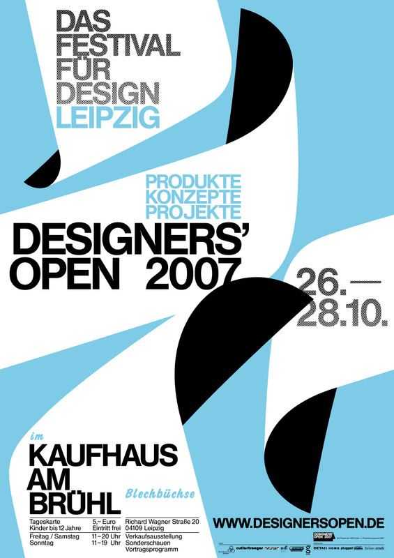 “designers open poster 2007”, by Lamm & Kirch - typo/graphic posters