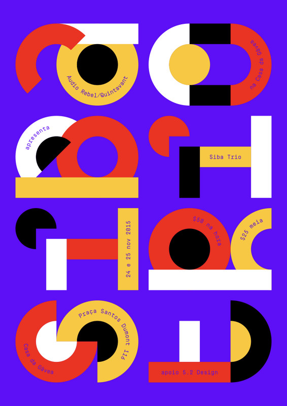 “siba trio”, 2015, by thiago lacaz, Brazil - typo/graphic posters