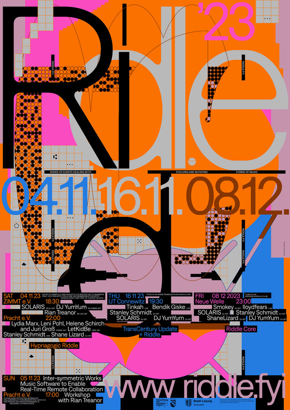 “Riddle”, 2023, by Anja Kaiser for 100 beste Plakate - typo/graphic posters
