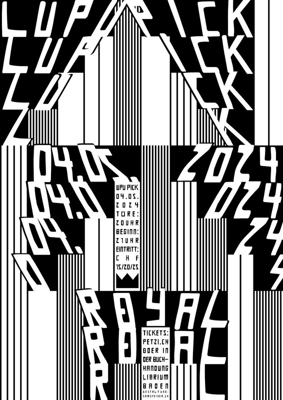 “Lupu Pick”, 2024, by sam steiner for 100 beste Plakate - typo/graphic ...