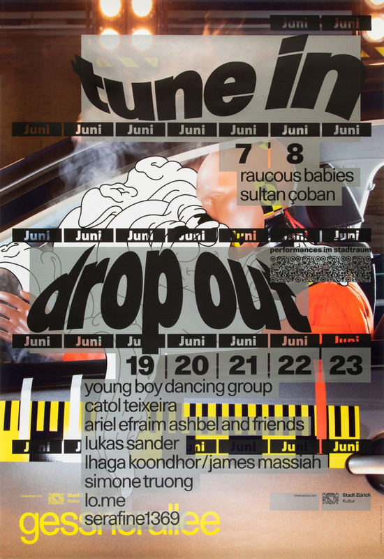 “Tune In/Drop Out”, 2024, by Hammer for 100 beste Plakate - typo ...