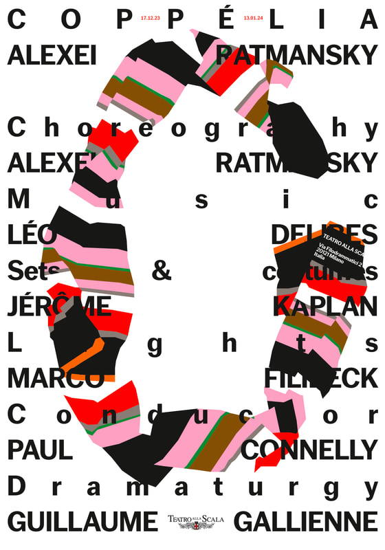 “Coppelia”, 2024, by Anastasia Temirkhan - typo/graphic posters