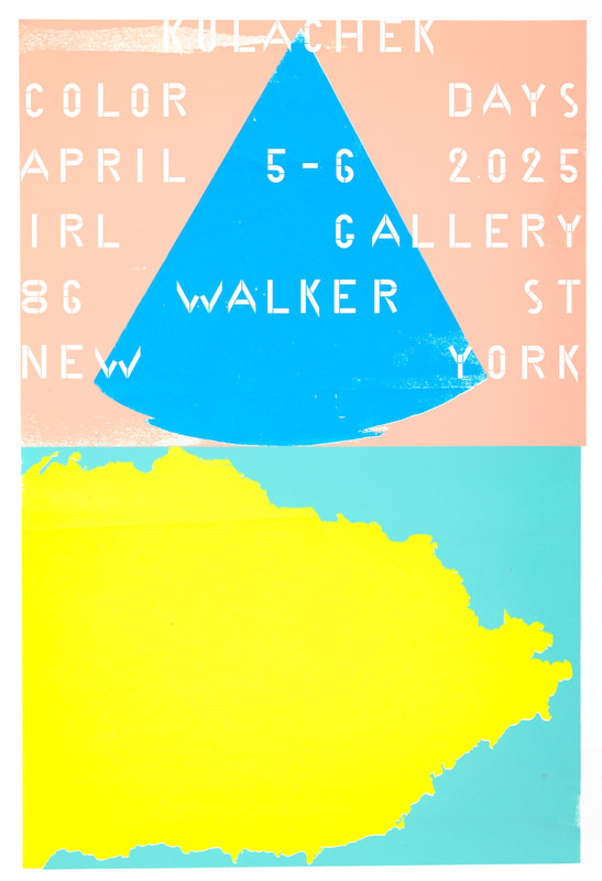 “COLOR DAYS”, 2025, by Anna Kulachek - typo/graphic posters