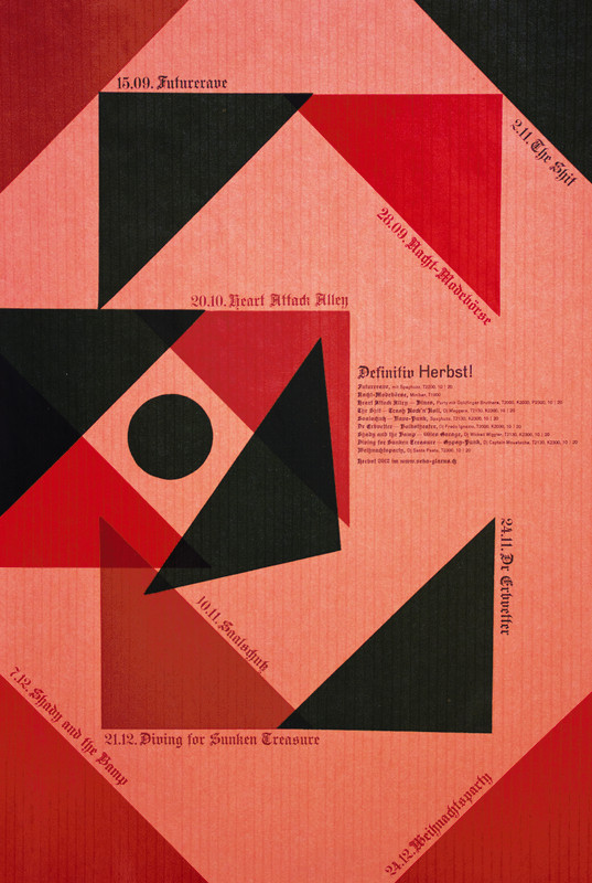 “Definitiv herbst”, 2012, by Dafi Kühne - typo/graphic posters