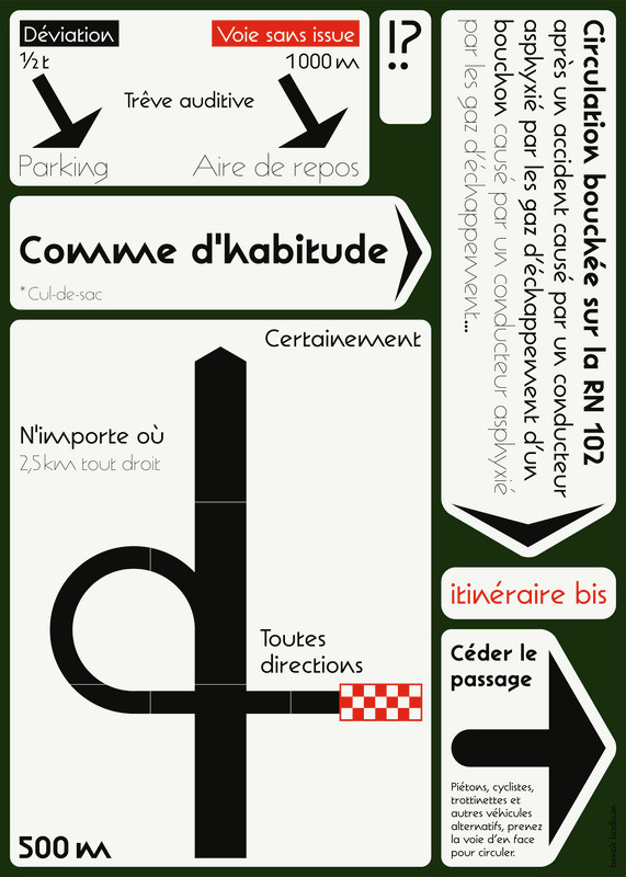 “Routine”, 2019, by benoît bodhuin - typo/graphic posters