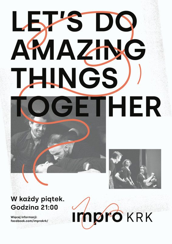 “Impro KRK”, 2018, by bisoñ studio - typo/graphic posters