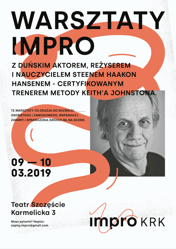 “impro krk”, 2019, by bisoñ studio - typo/graphic posters