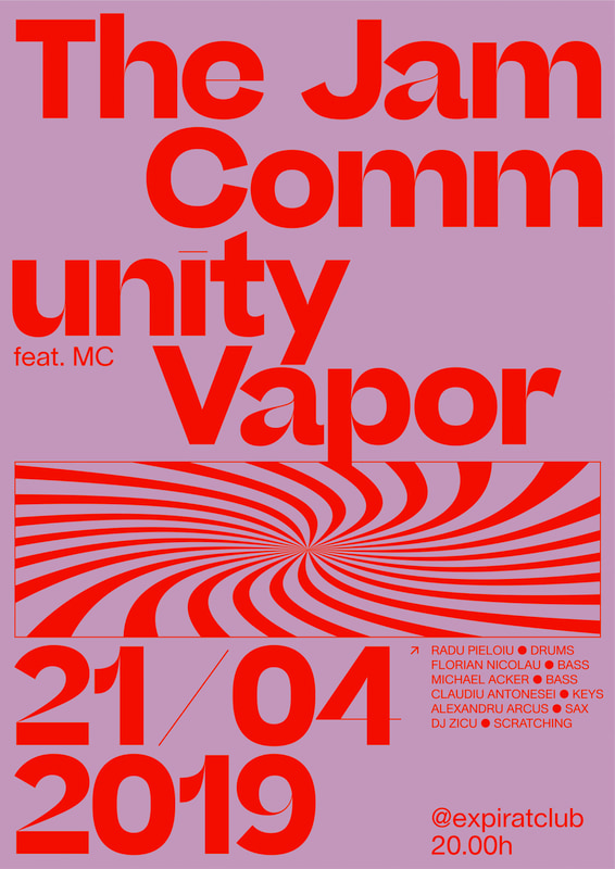 “The Jam Community”, 2019, by bogdan ceausescu - typo/graphic posters