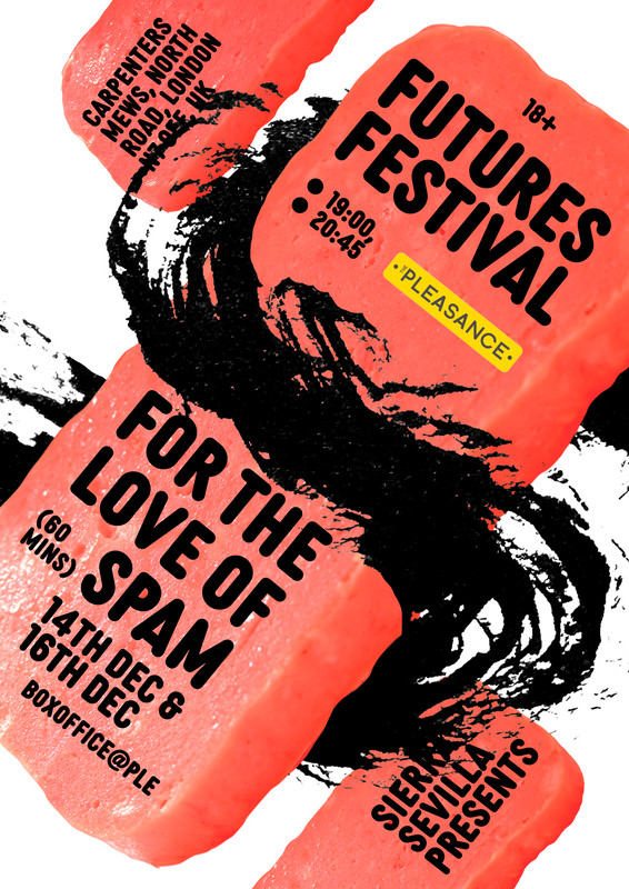 “For the Love of Spam”, 2023, by Elena Byalaya - typo/graphic posters