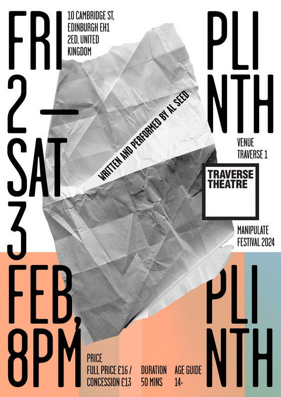 “Plinth”, 2023, by Elena Byalaya - typo/graphic posters