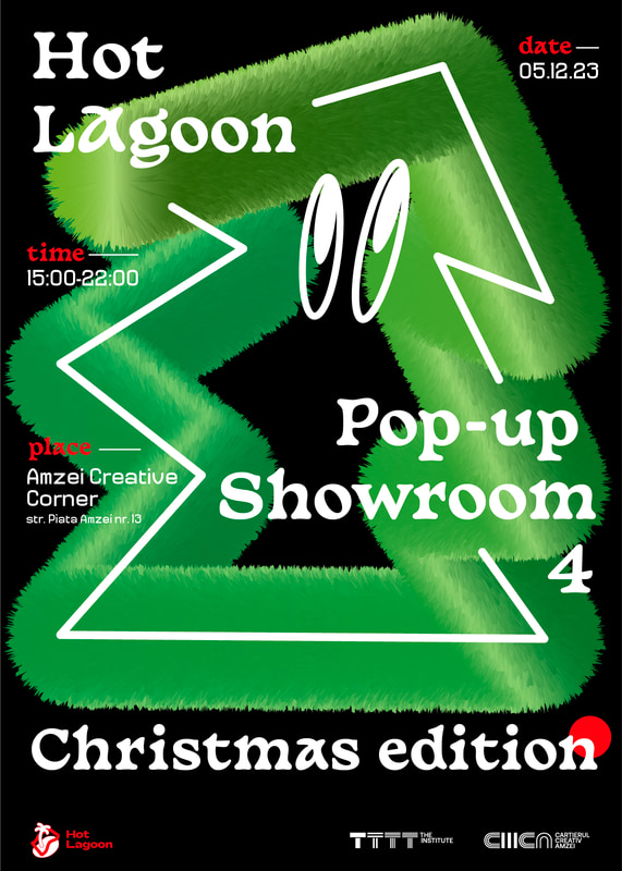 “Hot Lagoon Christmas”, 2023, by Eleni Dafini Bacula - typo/graphic posters