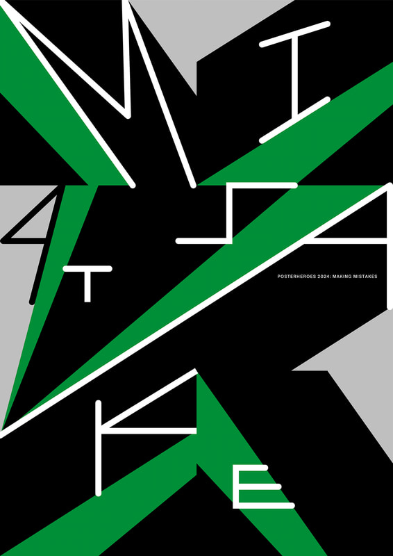 “Mistake”, 2024, by Elvira Akateva - typo/graphic posters