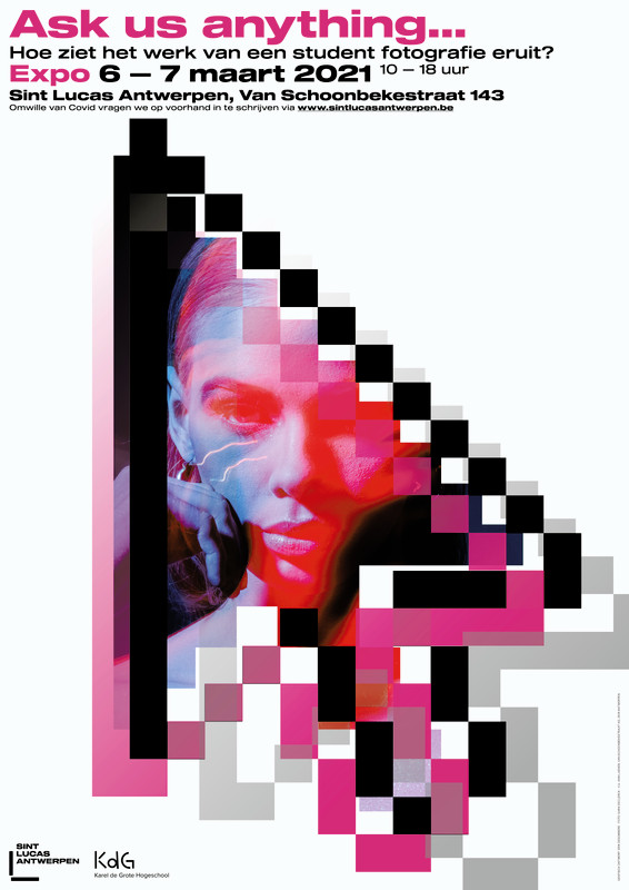 “Ask us Anything”, 2021, by erik desombere - typo/graphic posters