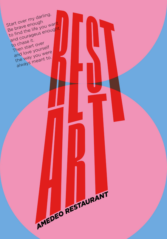 “Restart”, 2020, by Filippo Ascione - typo/graphic posters