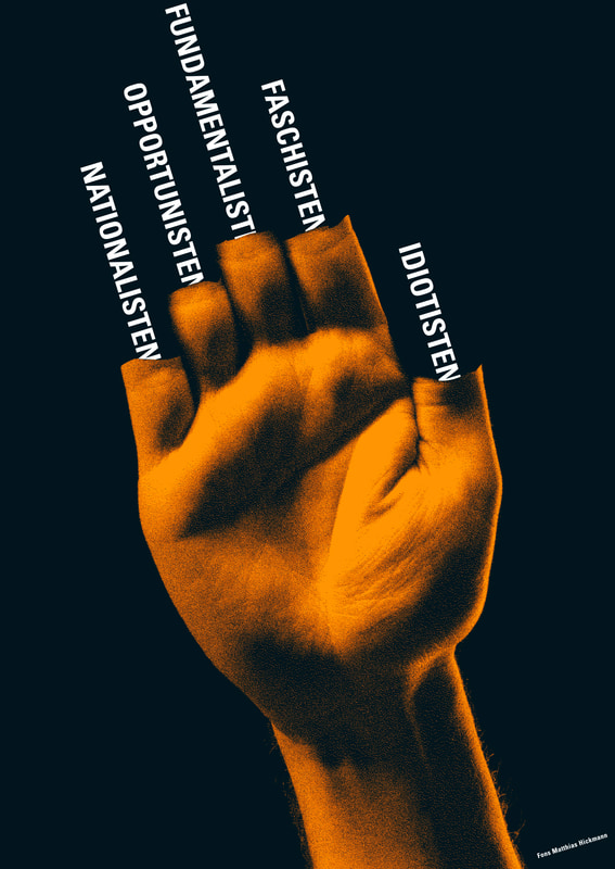 “Idiotism”, 1995, by fons hickmann - typo/graphic posters