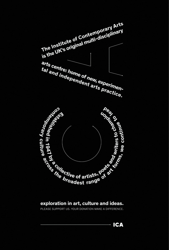 “ICA”, 2009, by studio frédéric tacer - typo/graphic posters