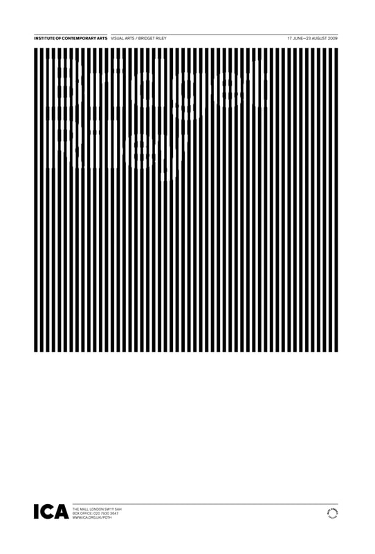 “Bridget Riley”, 2009, by studio frédéric tacer - typo/graphic posters