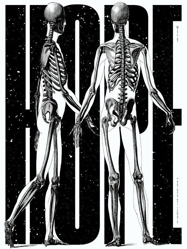 “Hope”, 2021, by Götz Gramlich - typo/graphic posters