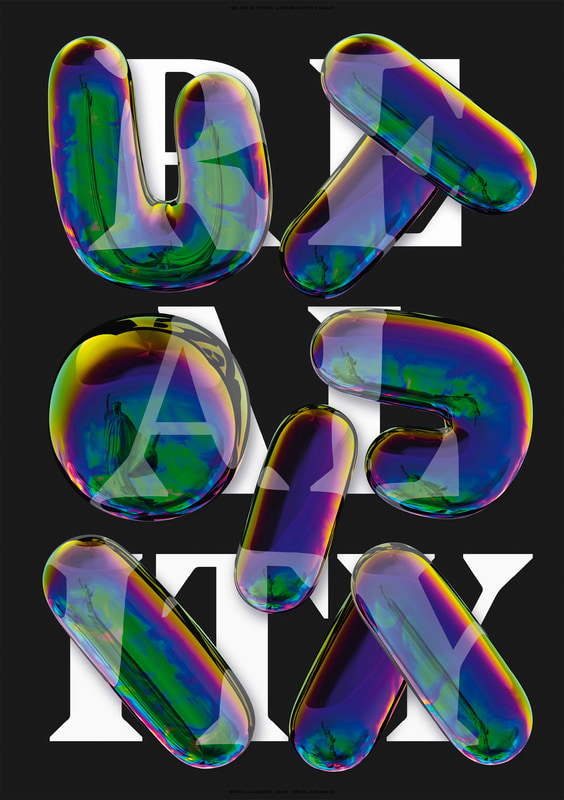 “Utopia vs. Reality”, 2017, by Götz Gramlich - typo/graphic posters