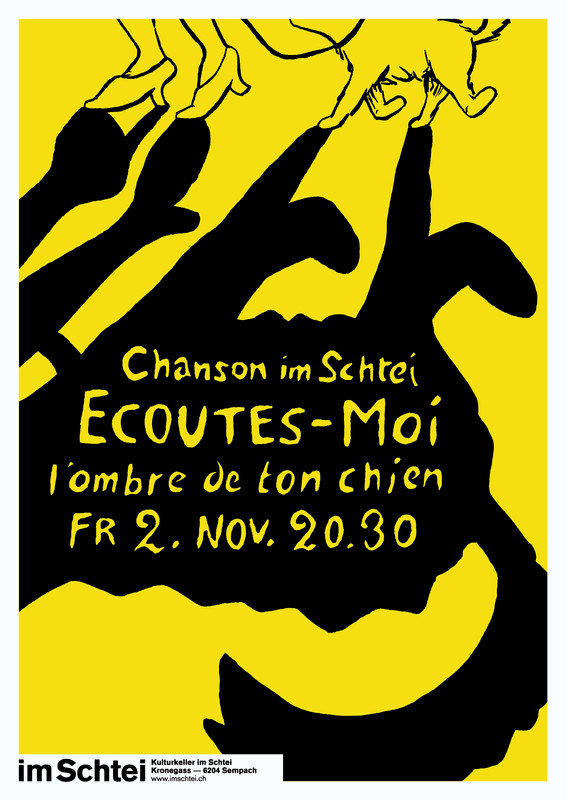 “Ecoutes-moi”, 2001, by Erich Brechbühl for im schtei - typo/graphic ...