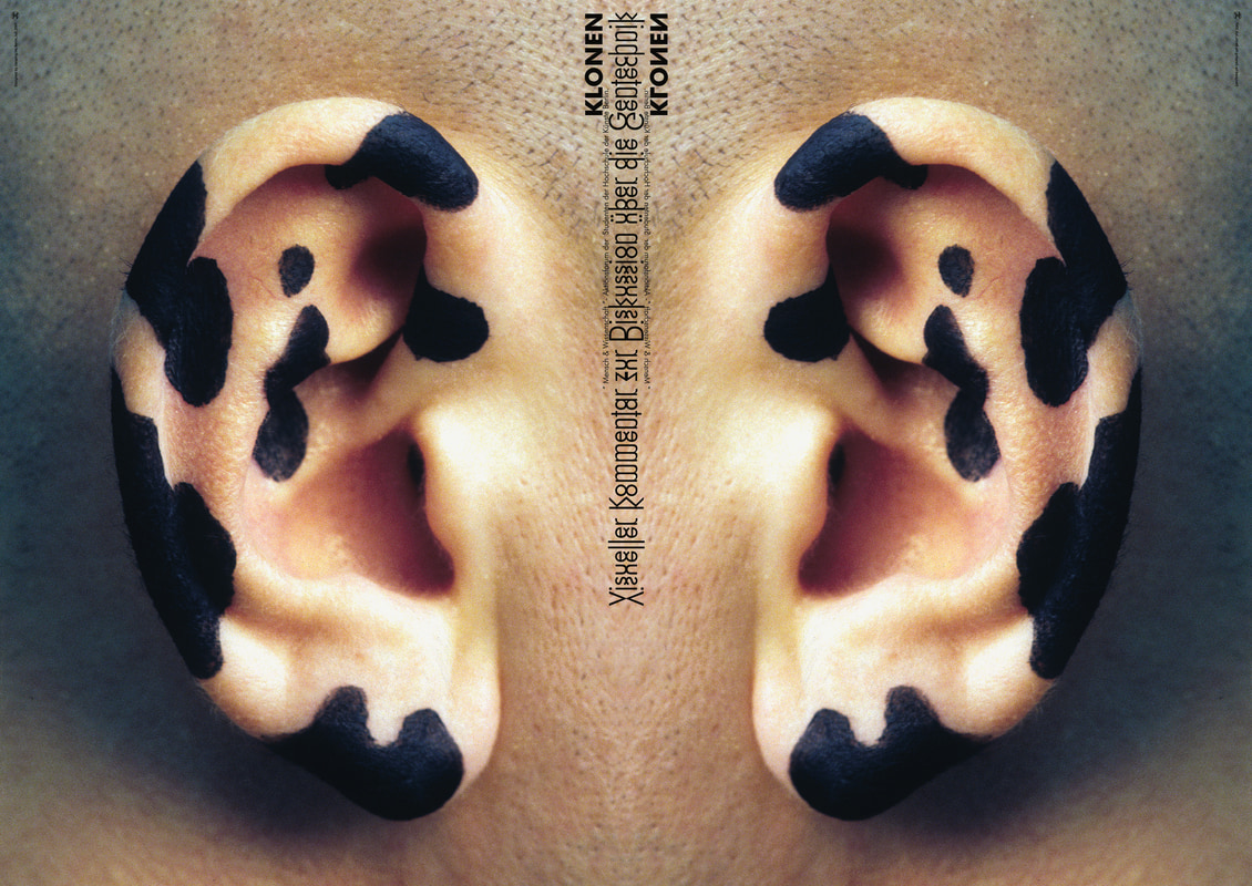“Klonen 2 (Clon 2)”, 2001, by Jianping He - typo/graphic posters