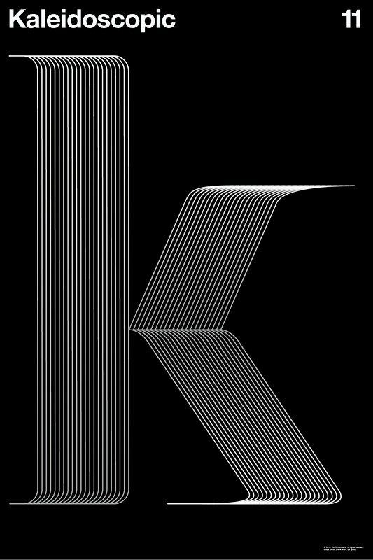“k alphabet schachterle”, by jim schachterle - typo/graphic posters