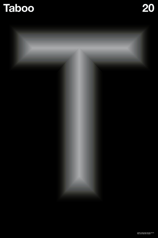 “t alphabet schachterle”, by jim schachterle - typo/graphic posters