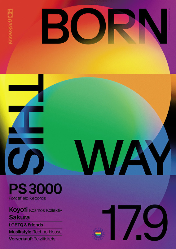 “Born This Way (LGBTQ) Event ”, 2021, by Kai Matthiesen - typo/graphic ...