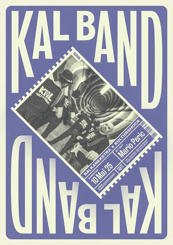 “Kal Band”, 2025, by Kai Matthiesen - typo/graphic posters