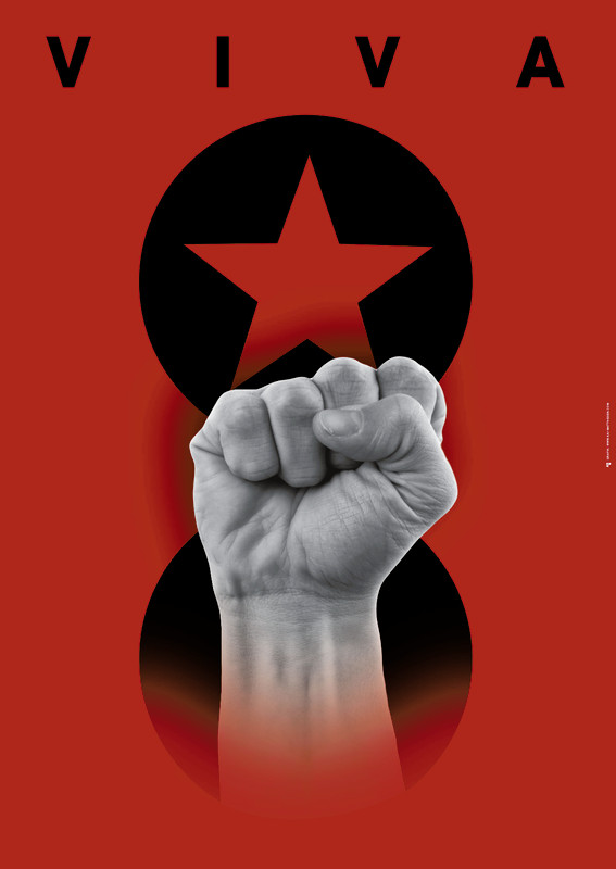 “Viva (Revolution)”, 2018, by Kai Matthiesen - typo/graphic posters