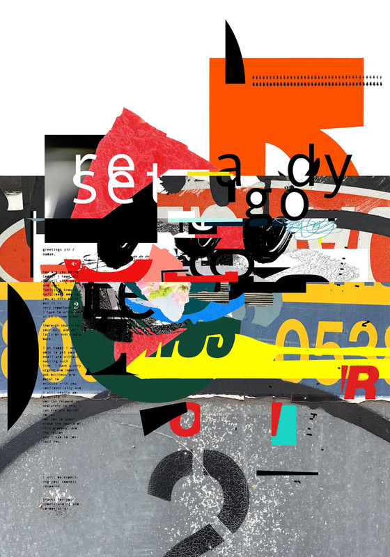 “Ready Set Go”, 2020, by keith kitz - typo/graphic posters