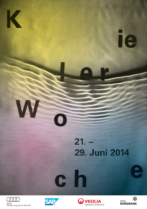 2014, by Christopher Jung, Tobias Wenig for Kieler Woche - typo/graphic posters