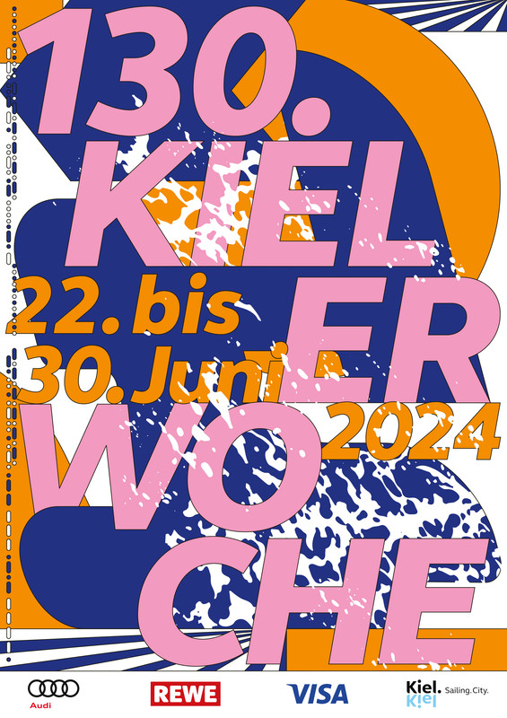 “Kieler Woche”, 2024, by Studio Tillack Knöll, Design Practice - typo/graphic posters
