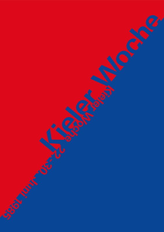 1985, by Uwe Loesch for Kieler Woche - typo/graphic posters