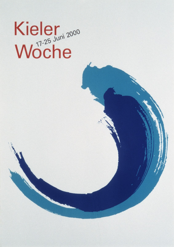 2000, by George Tscherny for Kieler Woche - typo/graphic posters