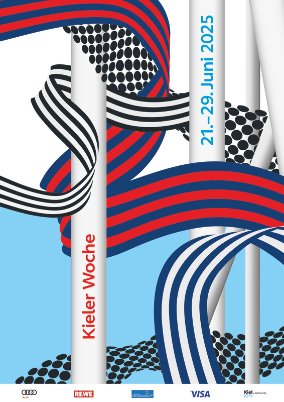 2025, by Studio S/M/L for Kieler Woche - typo/graphic posters