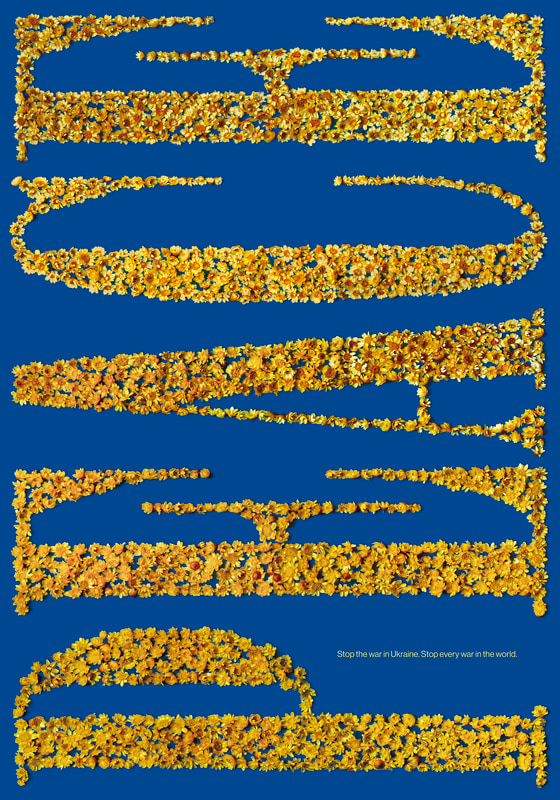 “Peace”, 2022, by Meritxell Casamira - typo/graphic posters